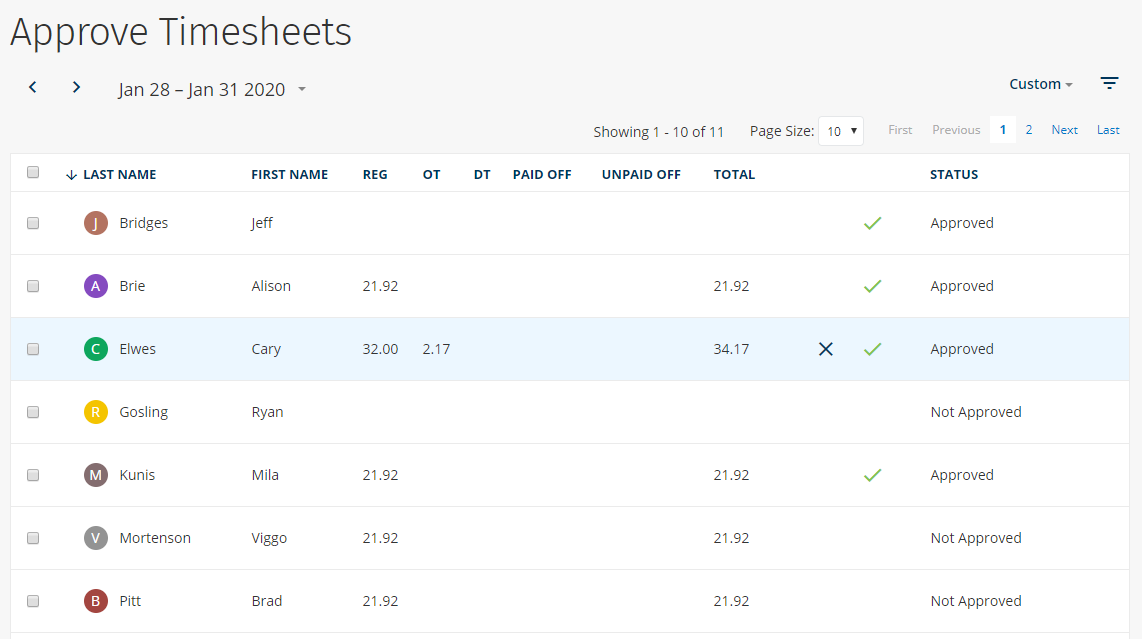 How to Use Timesheet Approvals